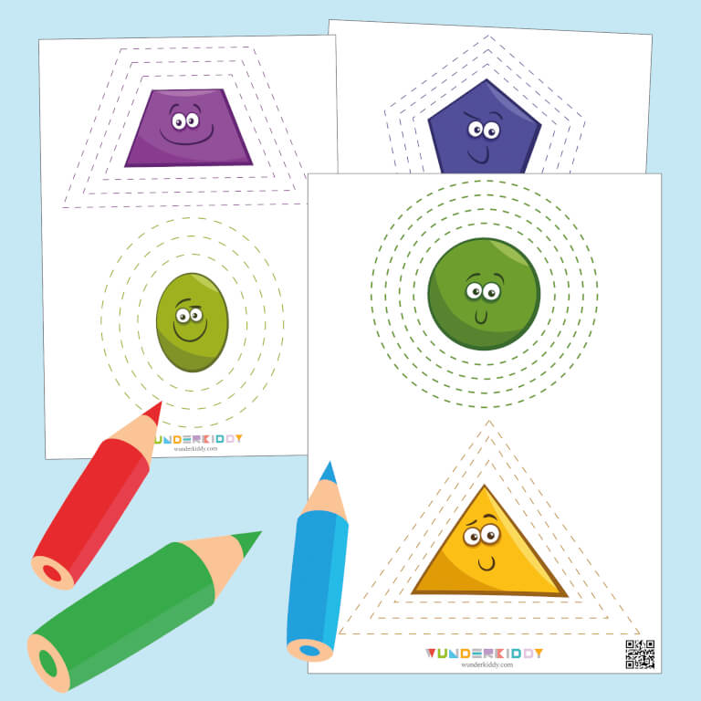 Printable Tracing Pre-Writing Worksheets for Kids