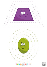 Worksheets «Draw the shapes» - Download or print for free