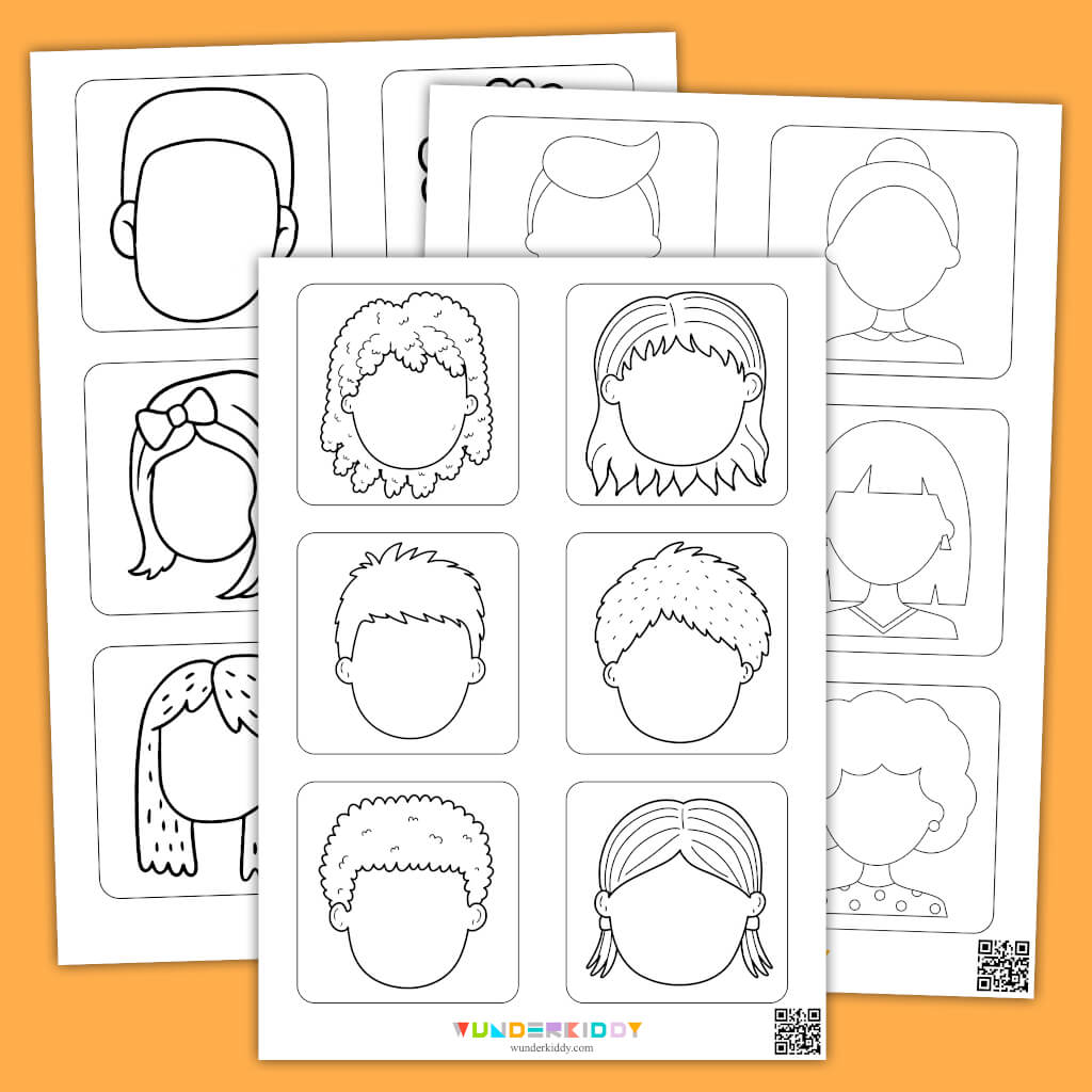 Printable Drawing Facial Emotion Expressions Worksheets