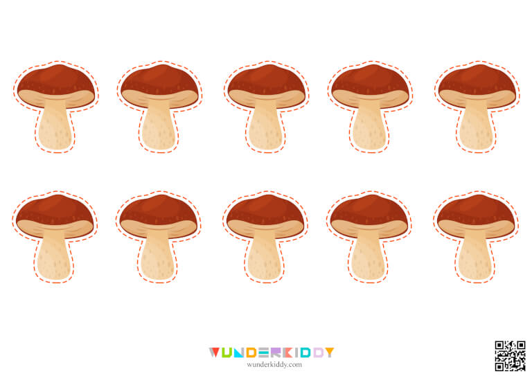 Activity sheet «Forest mushrooms» - Download or print for free