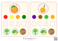 Activity sheet «Fruits and vegetables» - Download or print for free