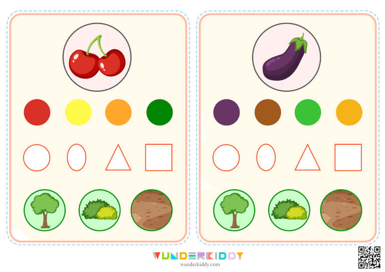 Activity sheet «Fruits and vegetables» - Download or print for free
