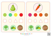 Activity sheet «Fruits and vegetables» - Download or print for free
