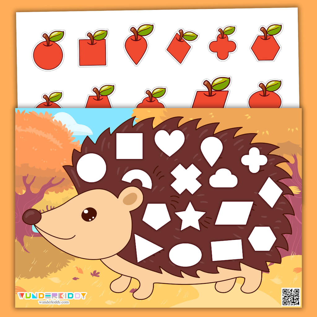 Match Geometric Shapes: Fun Cut & Paste Activity Printable