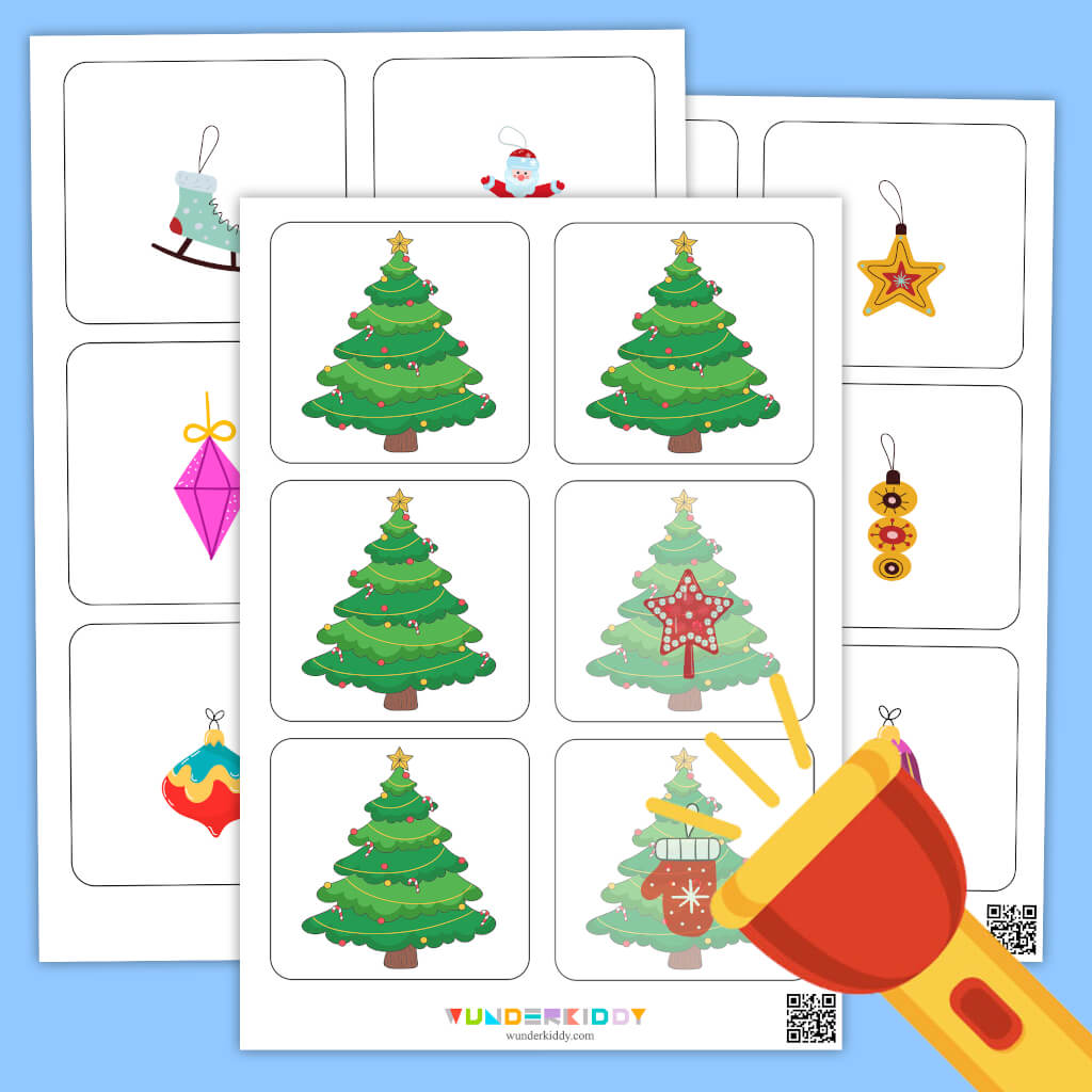 Hidden Picture Christmas Game: Christmas Tree Secret Image Game