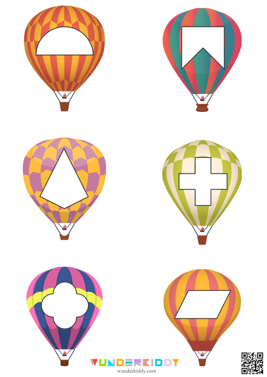 Activity sheet «Hot air balloon» - Download or print for free