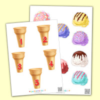 Activity sheet «Ice cream» - Download or print for free