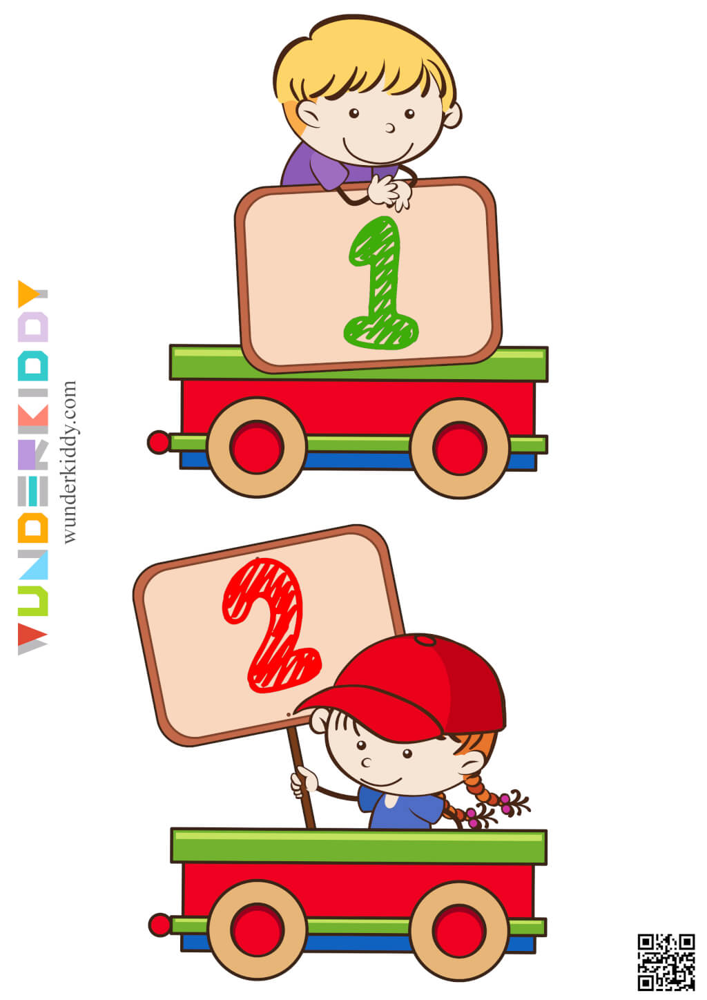 Flash cards «Learn numbers» - Download or print for free