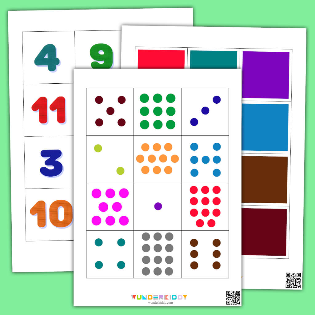 Printable Learn to Count Numbers Math Activity for Preschool