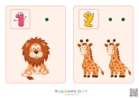 Flash cards «Counting from 1 to 10» - Download or print for free