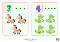 Flash cards «Counting from 1 to 10» - Download or print for free