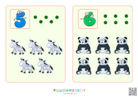 Flash cards «Counting from 1 to 10» - Download or print for free