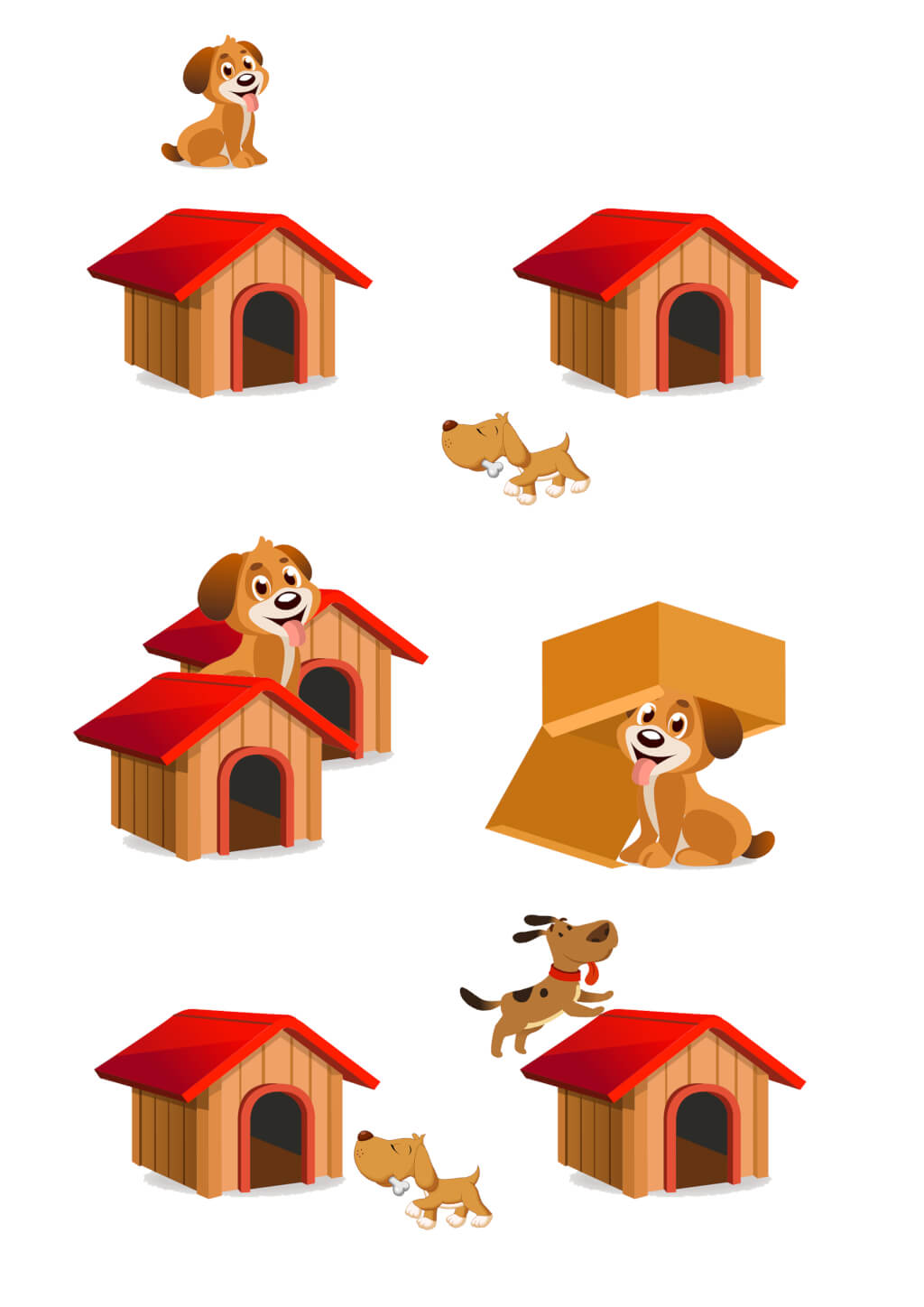 Flash cards «Learning Prepositions» - Download or print for free