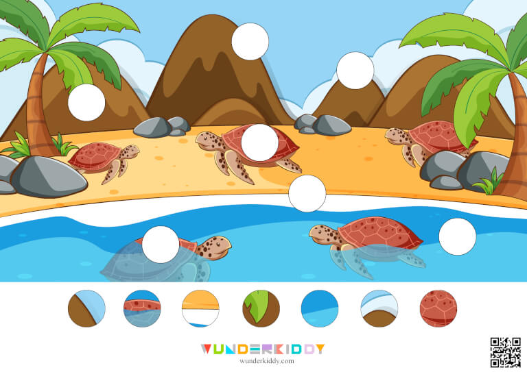 Activity sheet «Match a patch» - Download or print for free