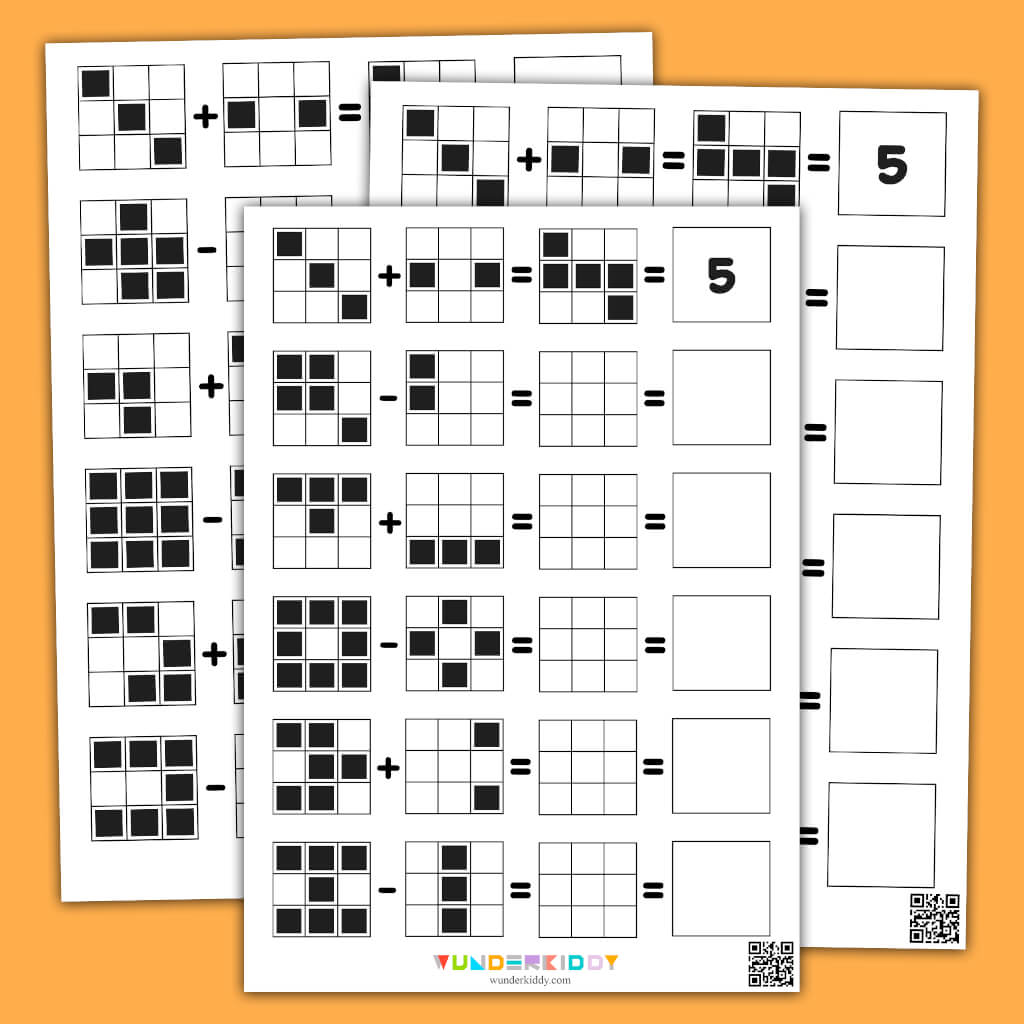 Printable Counting Squares: Early Math Practice for Kindergarten