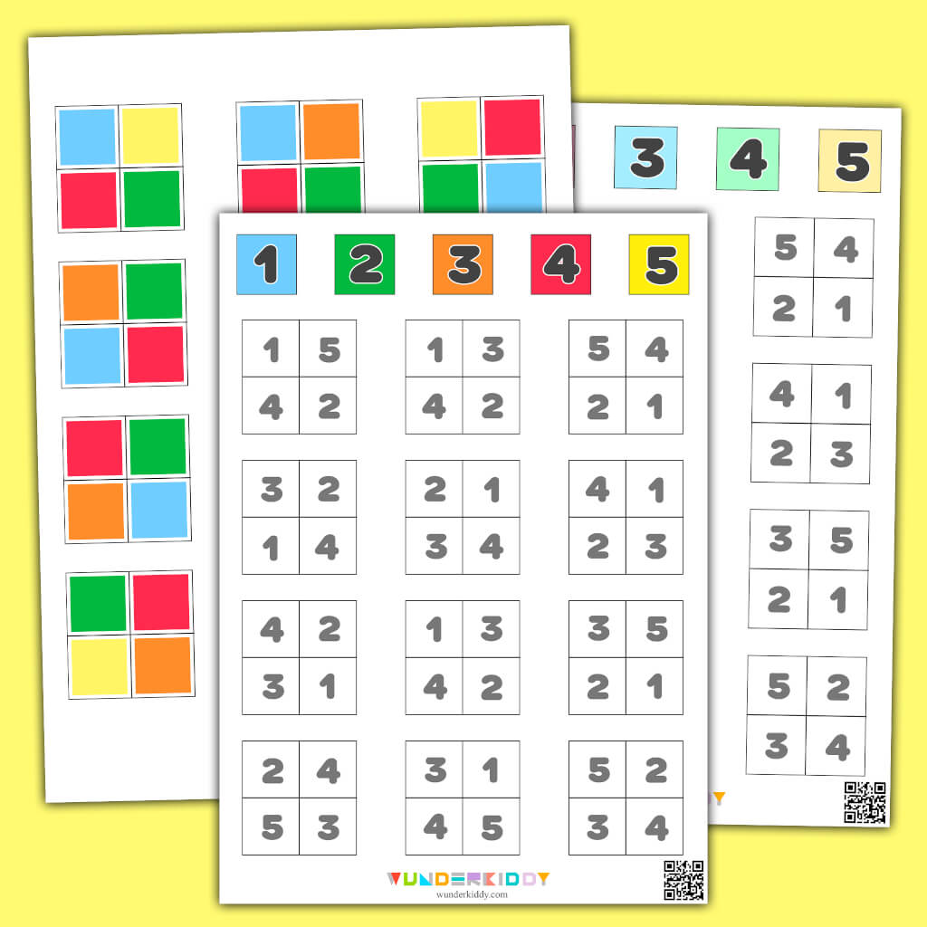 Printable Number Identification Worksheets for Preschoolers