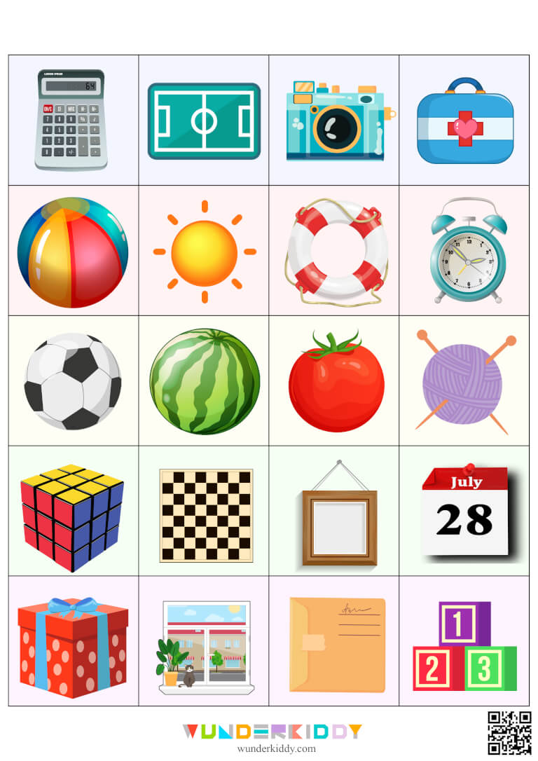 Activity sheet «Shapes of objects» - Download or print for free
