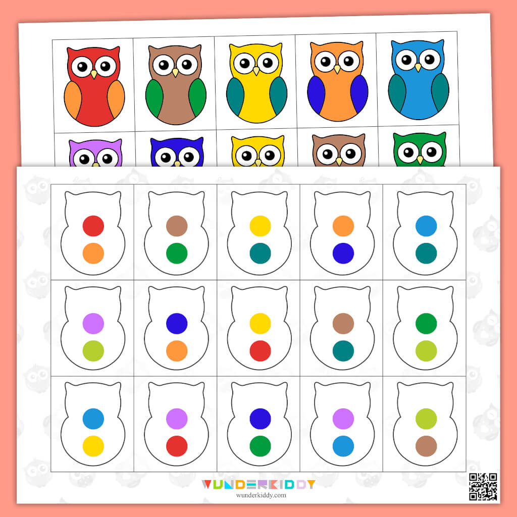 Printable Owl Color Match – Engage Toddlers in Learning