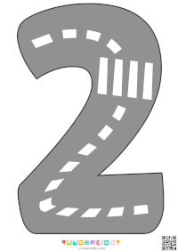 Printable Parking Lot Numbers Activity