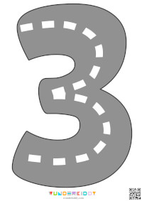 Printable Parking Lot Numbers Activity
