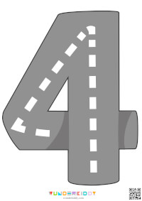 Printable Parking Lot Numbers Activity