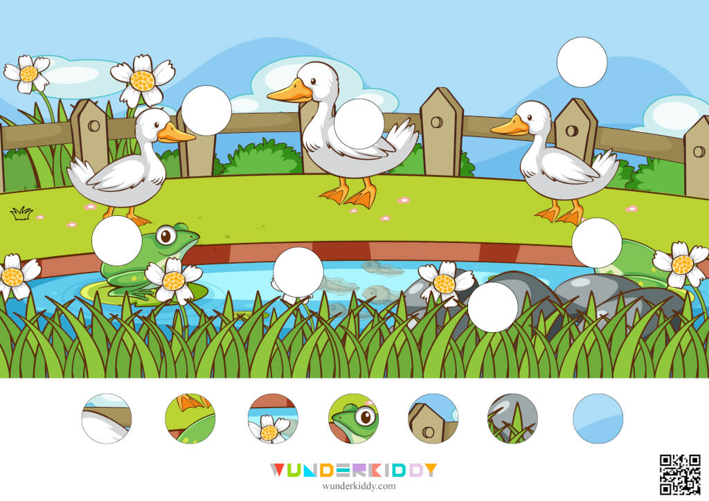 Activity sheet «Match a patch» - Download or print for free