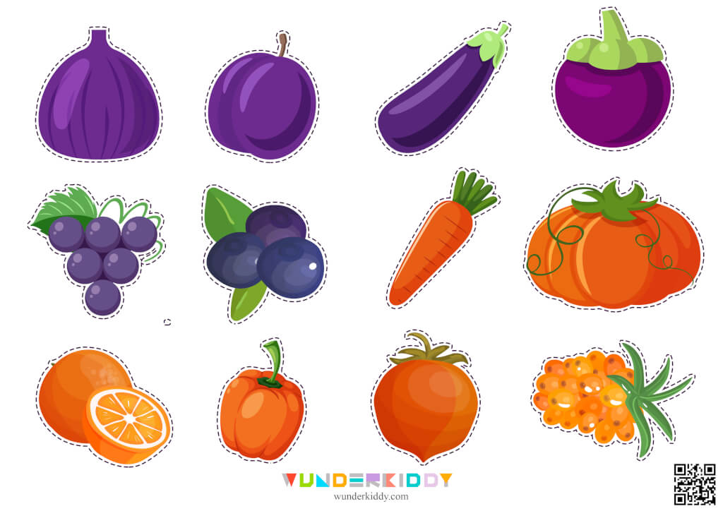 Activity sheet «Bowls of vegetables and fruits» - Download or print for ...