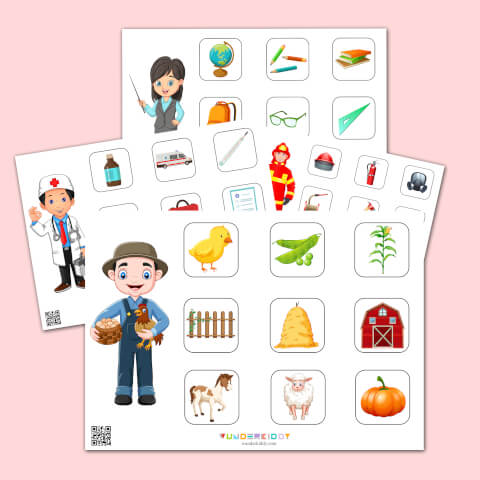 Printable Professions (Jobs) Activities for Kids