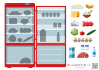 Activity sheet «Refrigerator or shelf» - Download or print for free