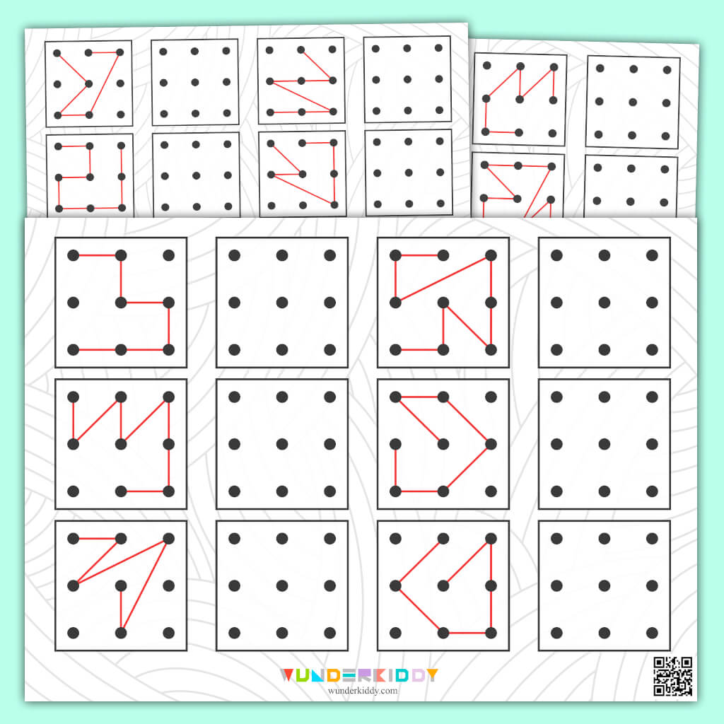 Printable Follow the Pattern Line Tracing Preschool Worksheet