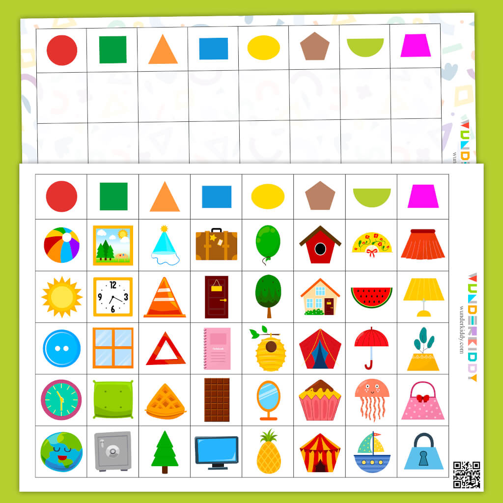Printable Geometric Shape Sorting and Classification Activity