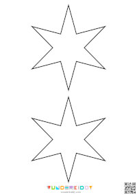 Printable Star Templates for Free in Small, Medium or Large Sizes