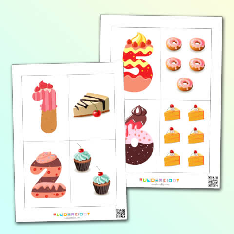 Activity sheet «Sweet numbers» - Download or print for free