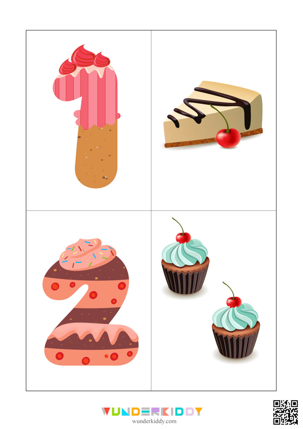 Activity sheet «Sweet numbers» - Download or print for free