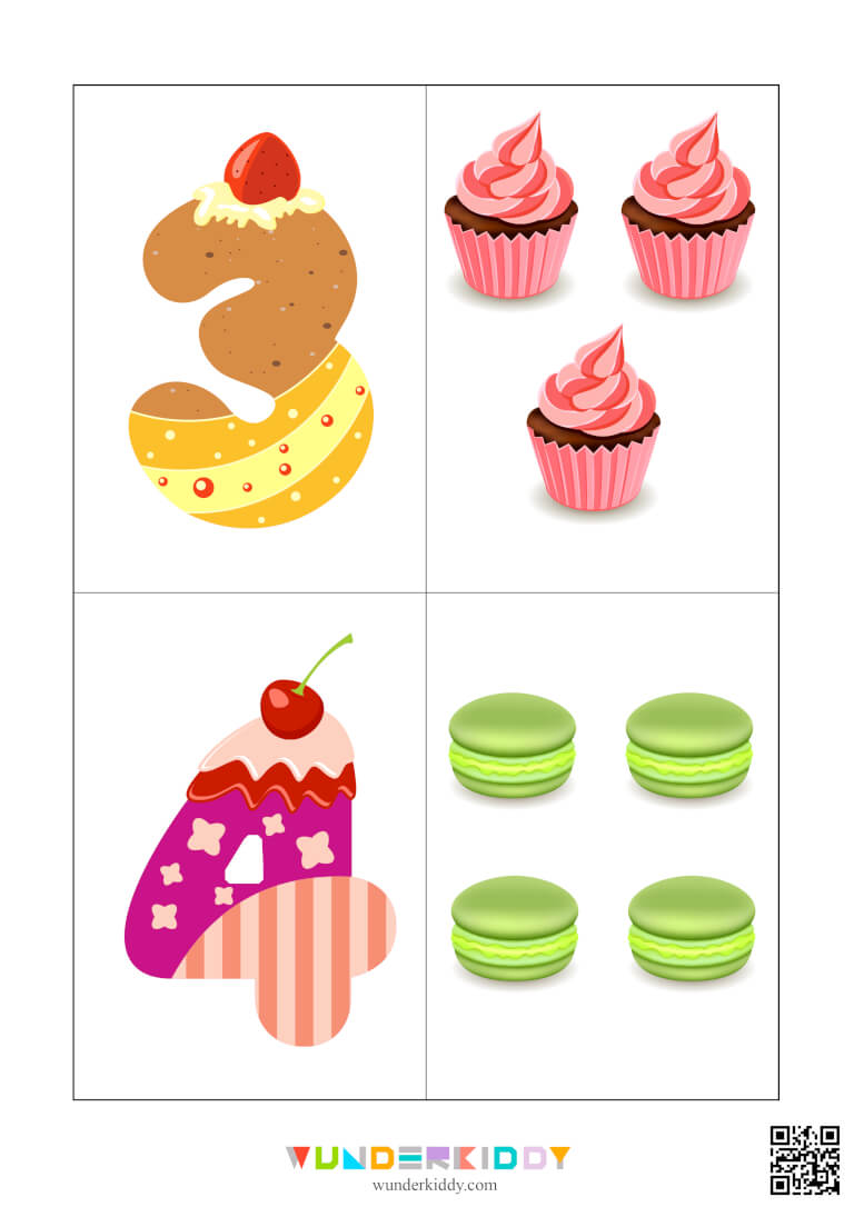 Activity sheet «Sweet numbers» - Download or print for free