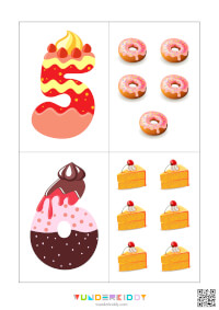 Activity sheet «Sweet numbers» - Download or print for free