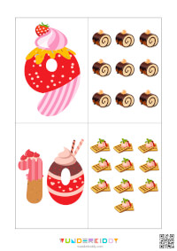 Activity sheet «Sweet numbers» - Download or print for free