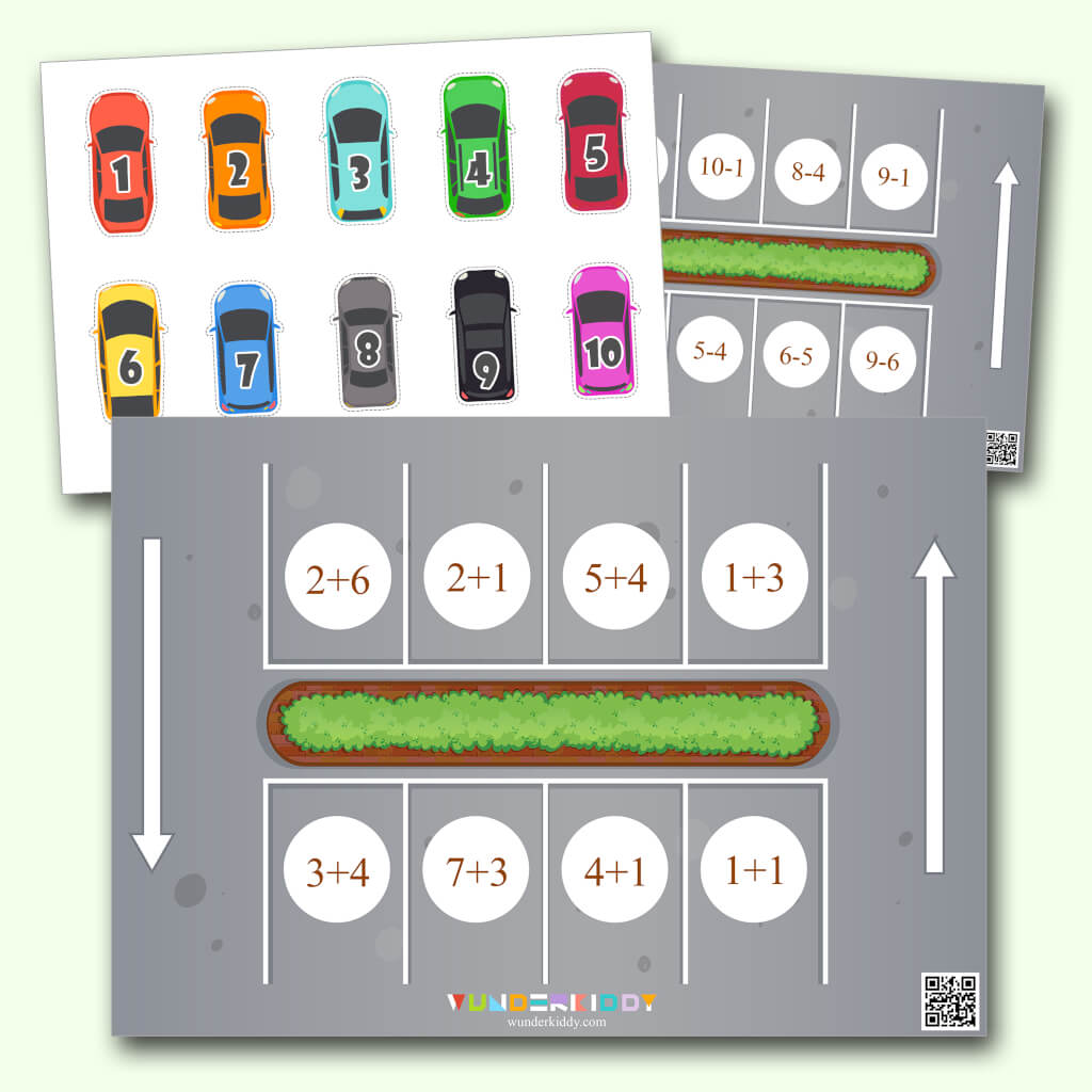 Printable Math Game Single Digit Addition and Subtraction