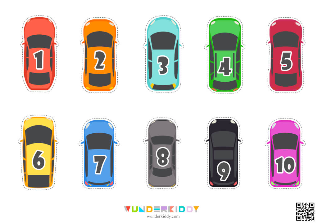 Activity sheet «The parking lot» - Download or print for free
