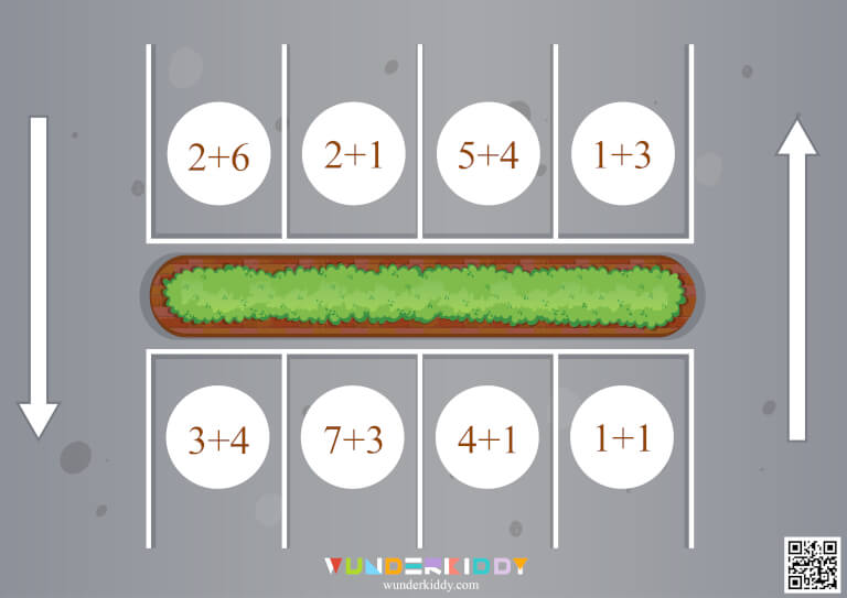 Activity sheet «The parking lot» - Download or print for free