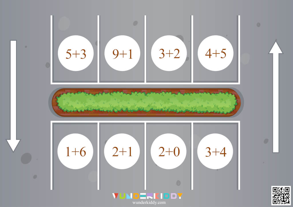 Activity sheet «The parking lot» - Download or print for free