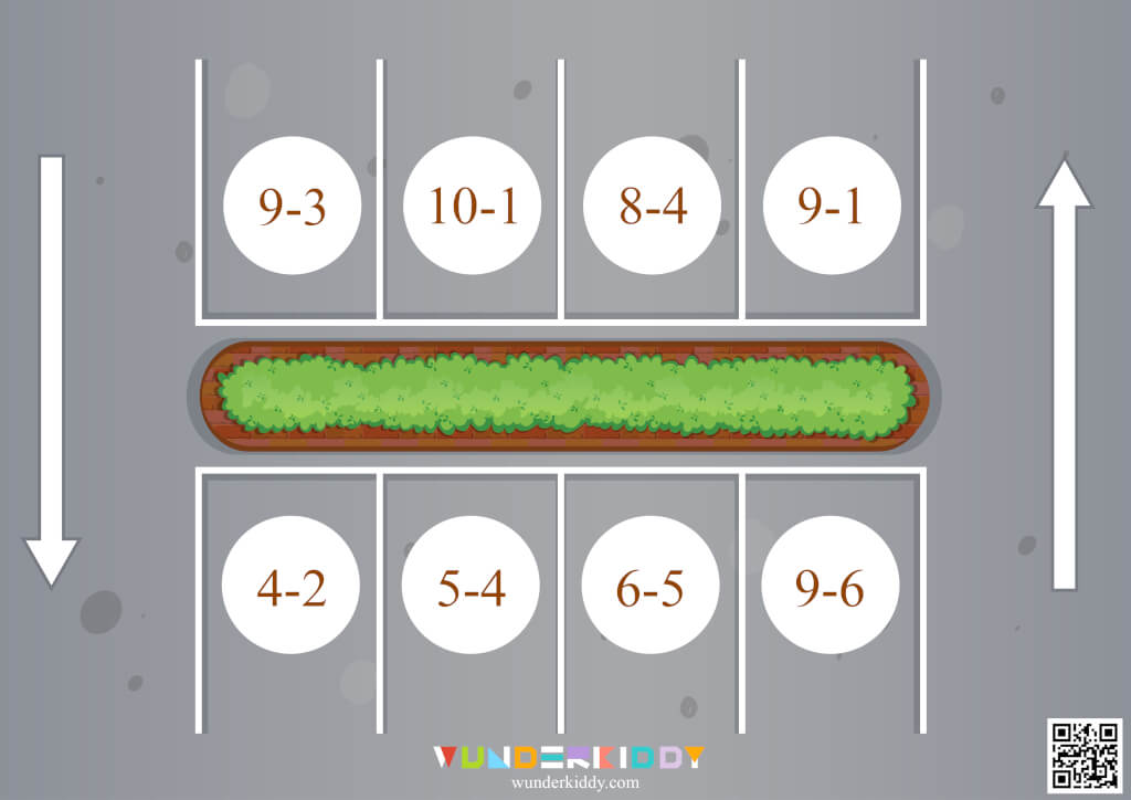 Activity sheet «The parking lot» - Download or print for free