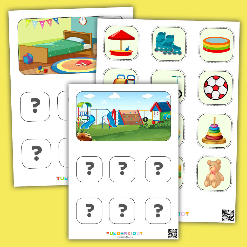 Toys Classification Printable Preschool Sorting Activity