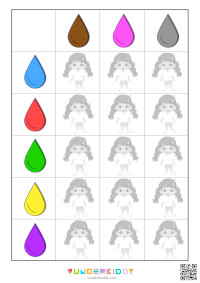 Activity sheet «Colored clothing» - Download or print for free