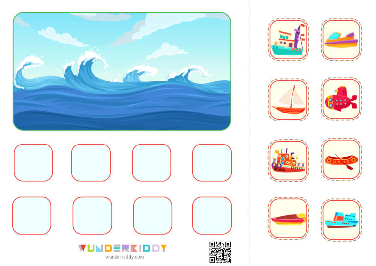 Activity sheet «Means of transport» - Download or print for free