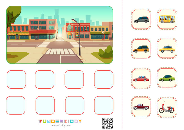 Activity sheet «Means of transport» - Download or print for free