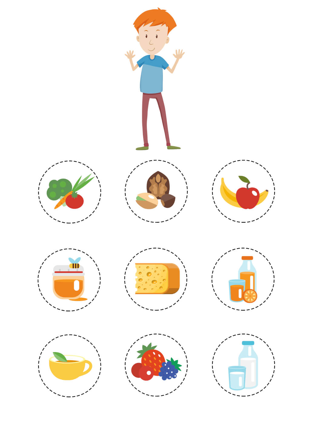 Activity sheet «Healthy or junk food» - Download or print for free