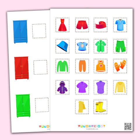 Seasonal Clothes Printable Activities for Kids