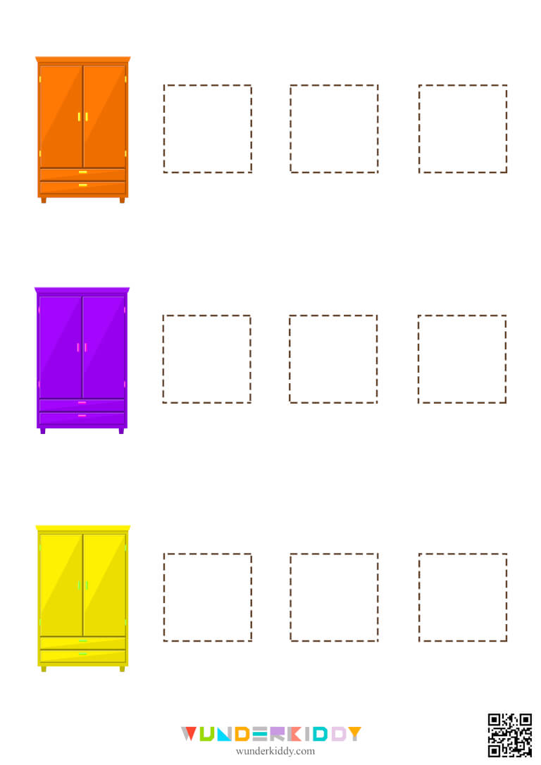 Activity sheet «Wardrobes» - Download or print for free