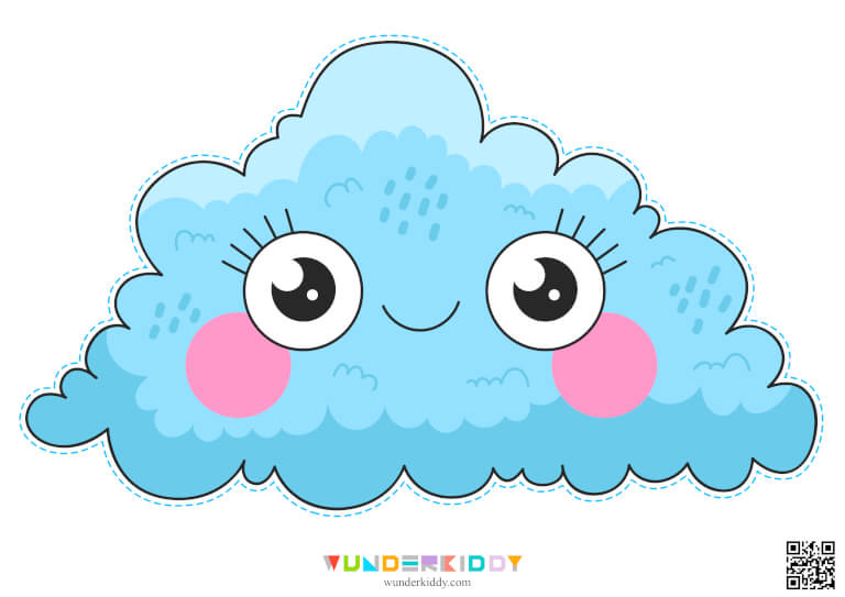 Template «Water droplets» - Download or print for free